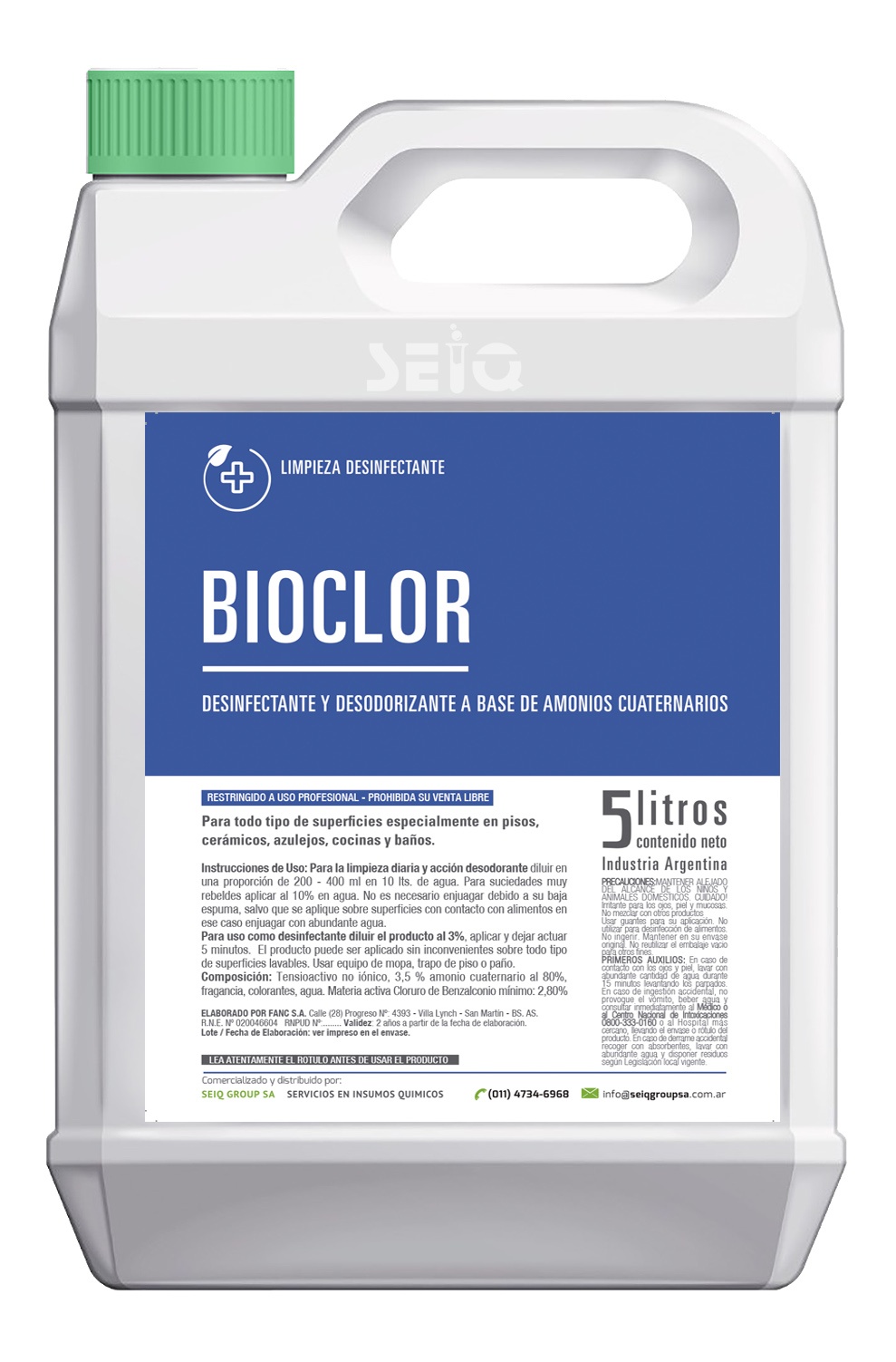 Desinfectantes ⋆ SEIQ GROUP SA